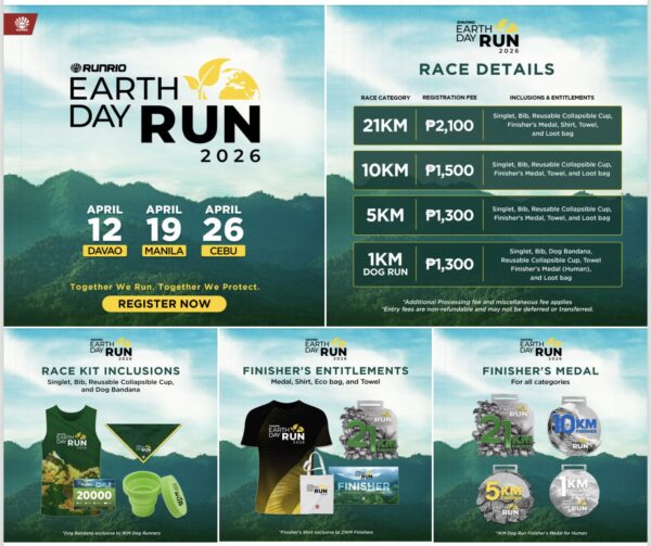 Runrio Earth Day Run 2026 - Takbo.ph